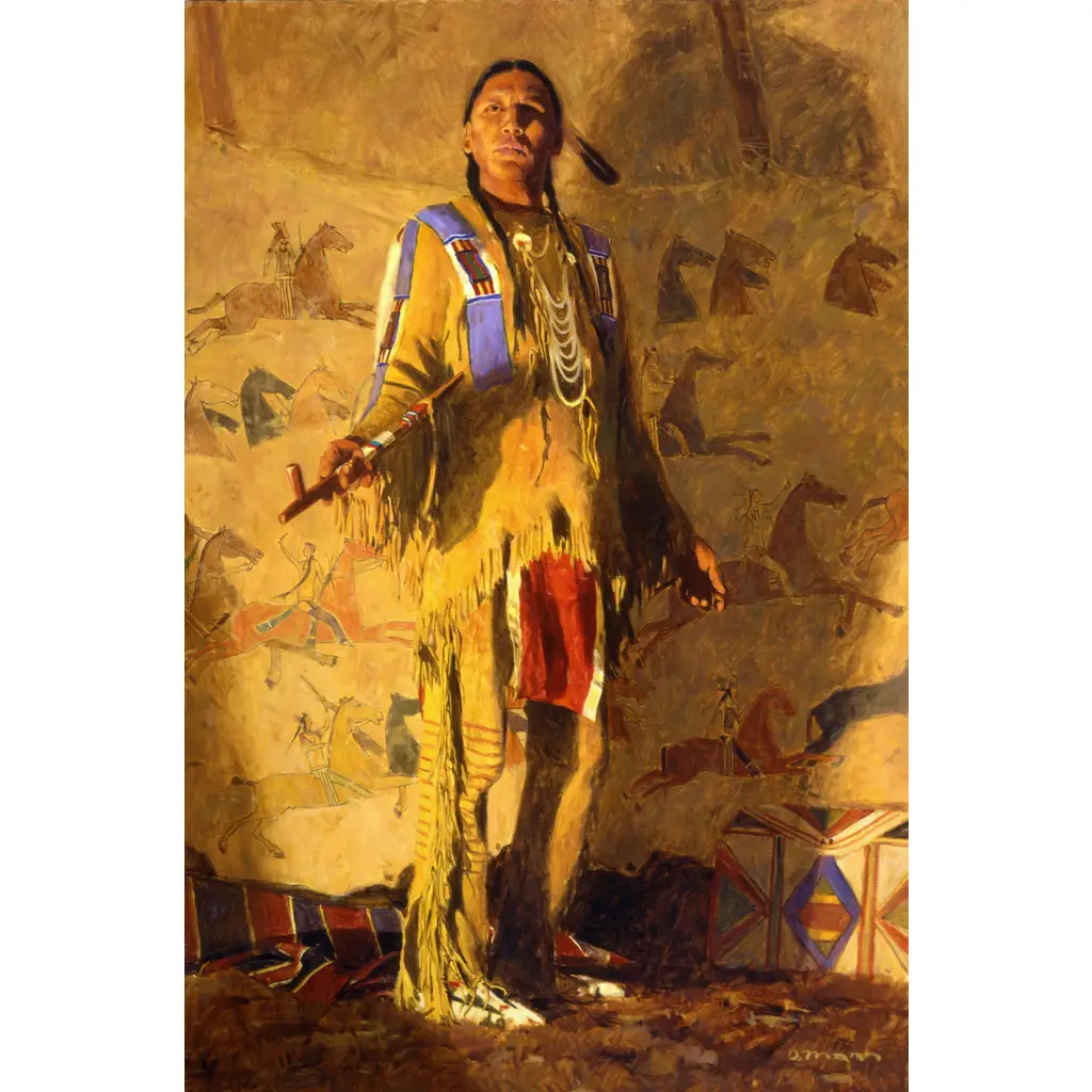 Native American Tile Murals-Peace Among the Crow-Tile Mural