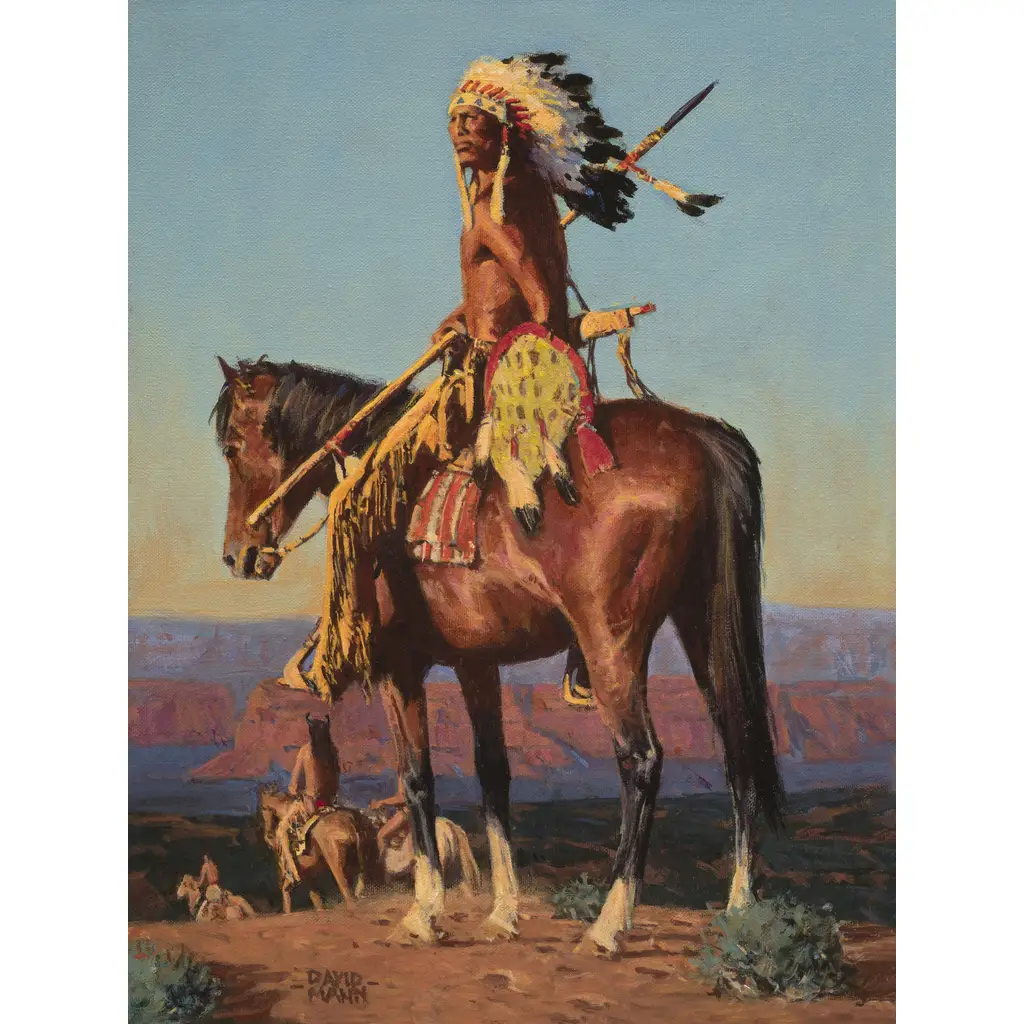 Native American Tile Murals-Red Rock Sundown-Tile Mural
