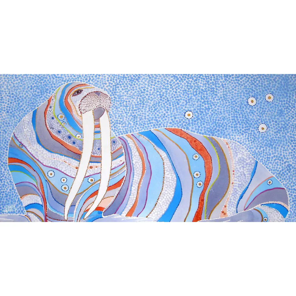 Mermaids/Manatees on tile-Walrus-Tile Mural