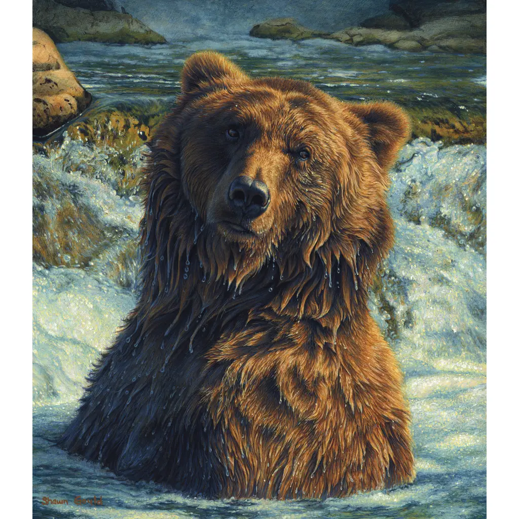 Decorative tiles with bears-Shangri-La-Tile Mural