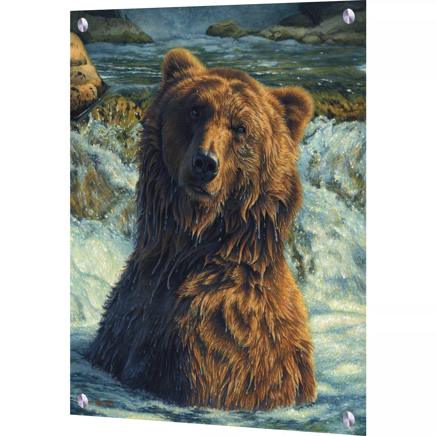 Decorative tiles with bears-Shangri-La-Tile Mural