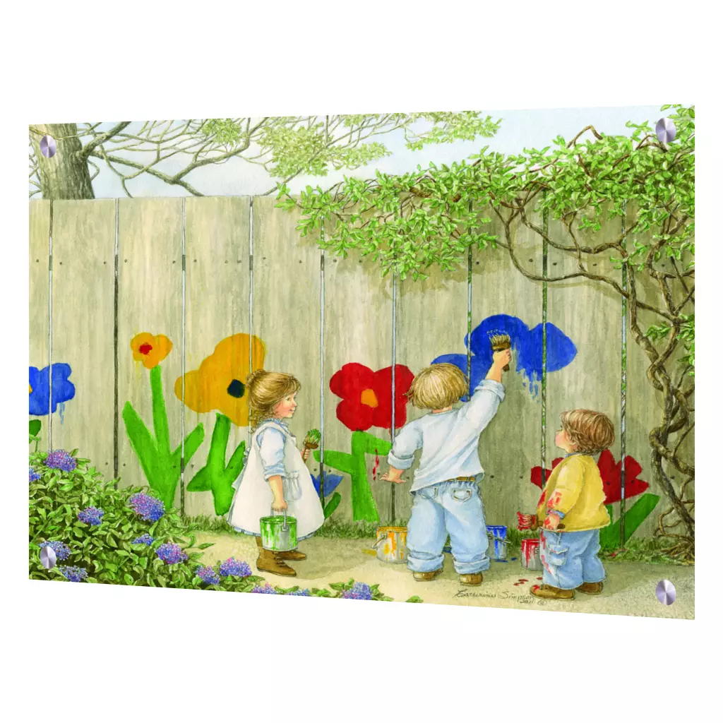 Photography on tile-Garden Fence-Tile Mural