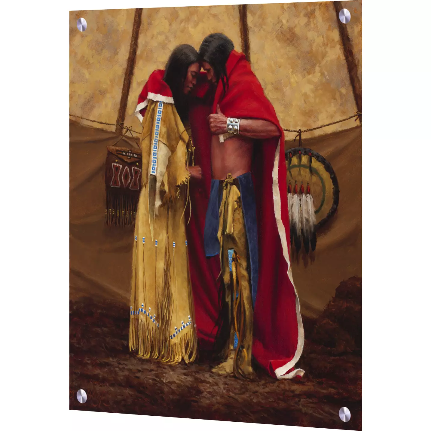 Native American Tile Murals-Two Become One-Tile Mural