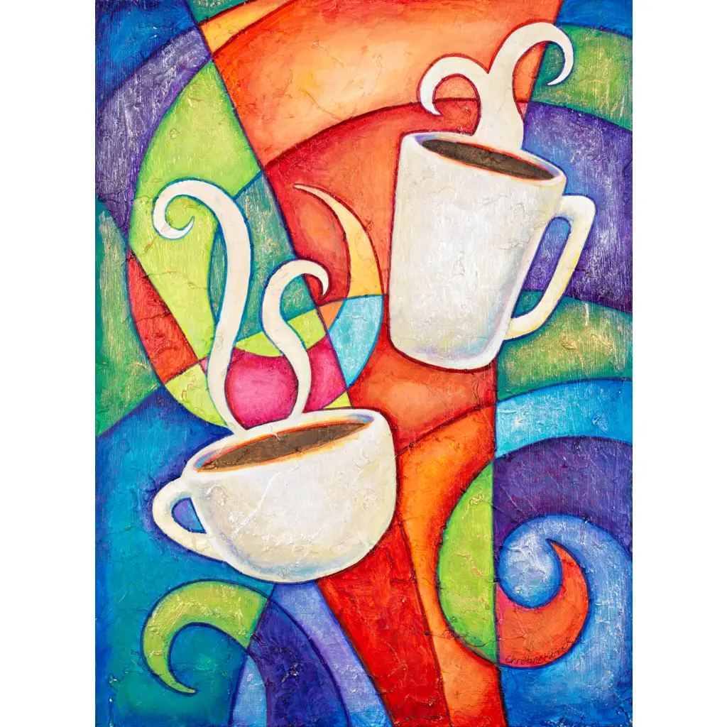 Decorative tiles with coffee-Coffee Date-Tile Mural