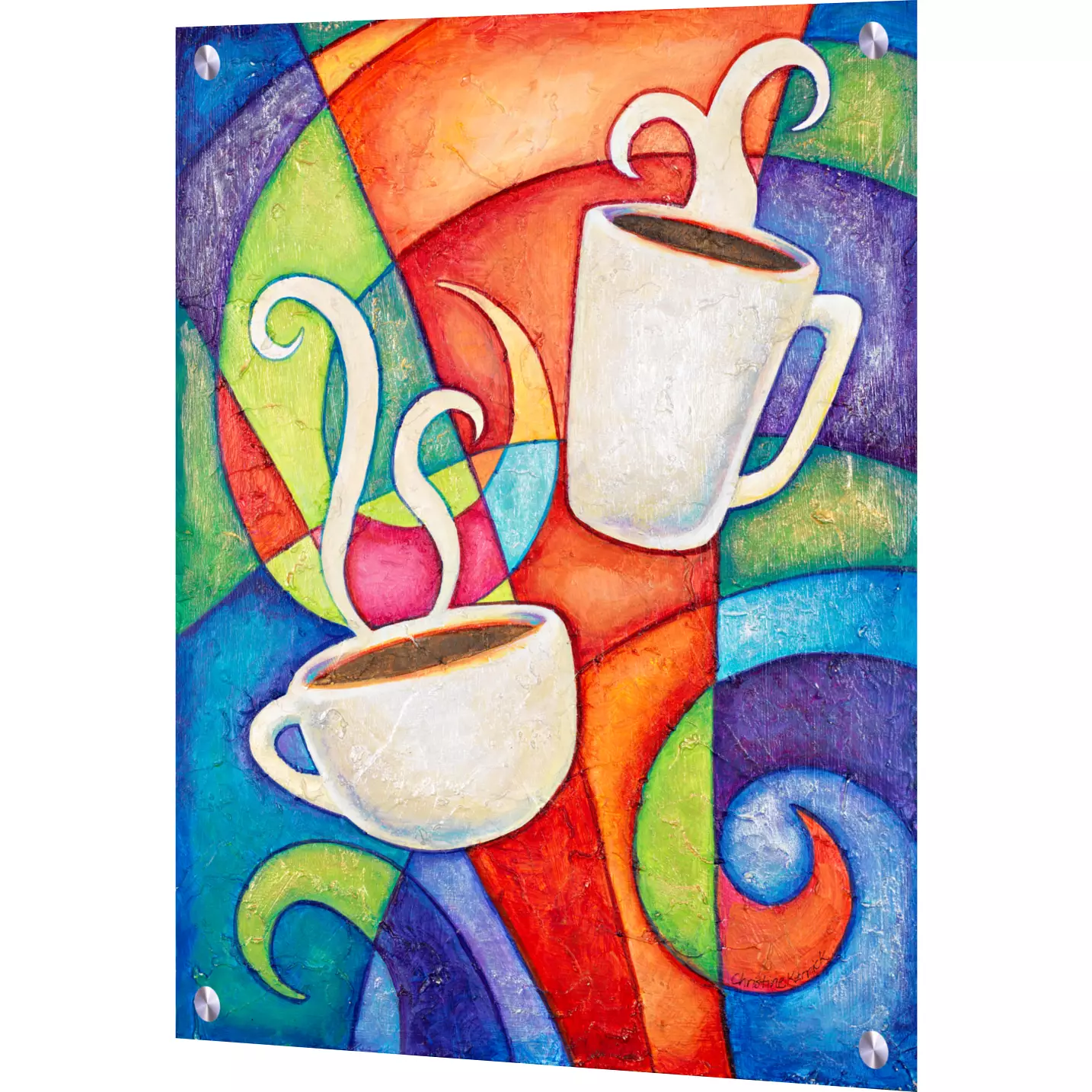 Decorative tiles with coffee-Coffee Date-Tile Mural