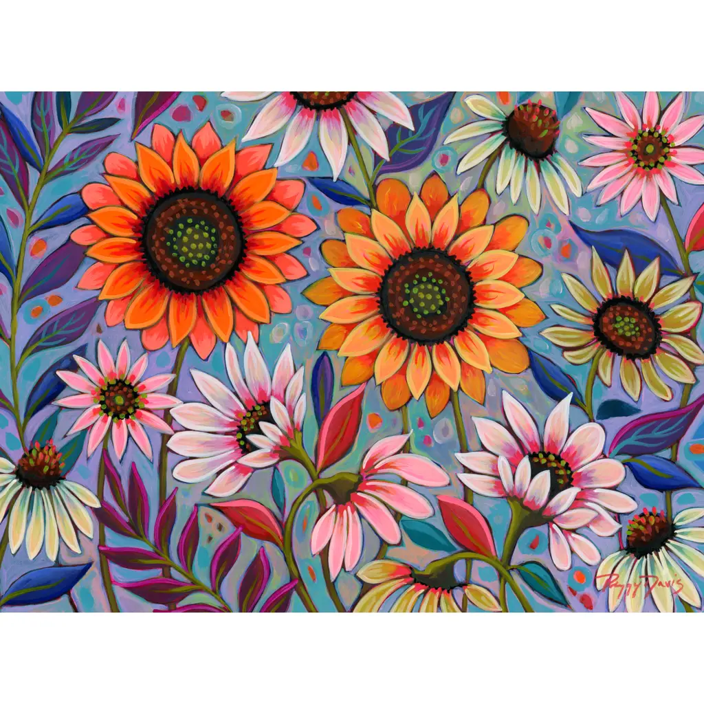 Flowers on tile-Summer Sunflower I-Tile Mural