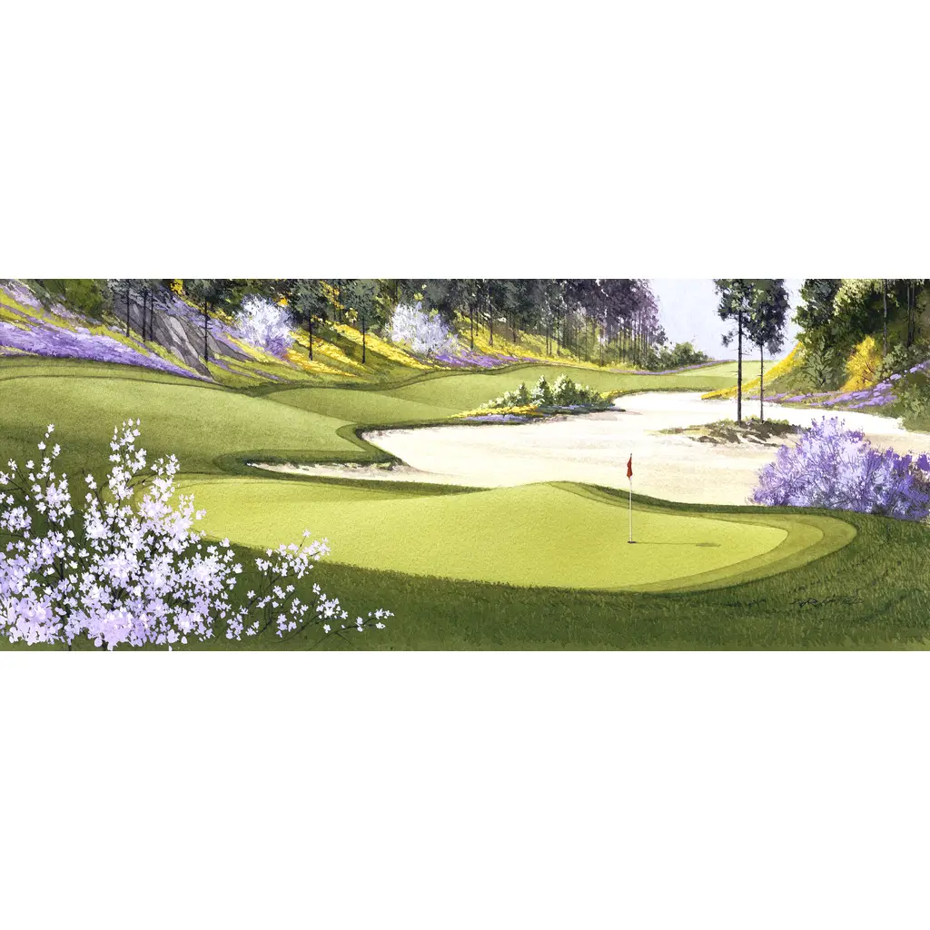 Decorative tile with sports-Golf 4-Tile Mural