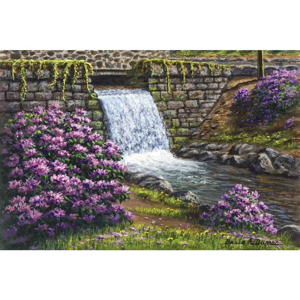 Garden scene tile art-Spring Has Sprung-Tile Mural
