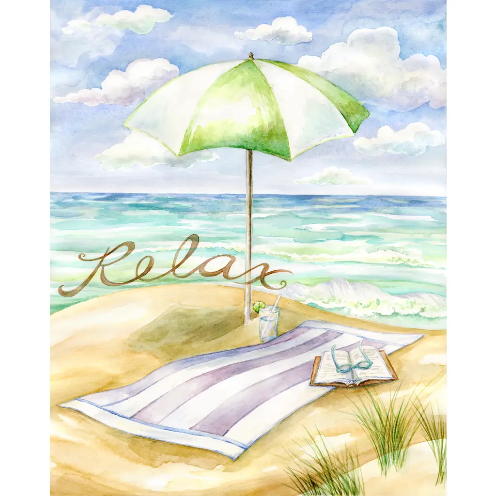 Beach scene tiles - Relax - Tile Mural
