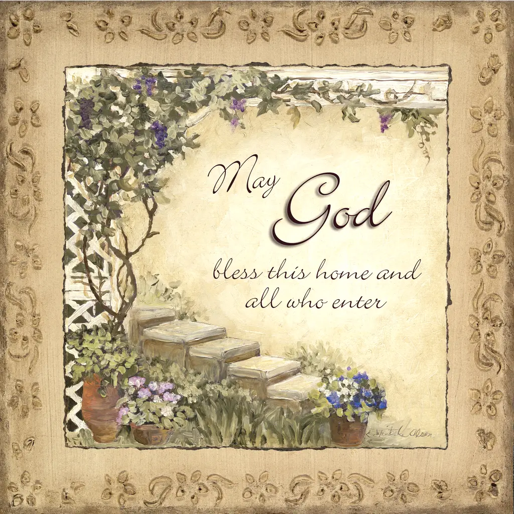 Inspirational/Religious tile art-Bless This Home-Tile Mural