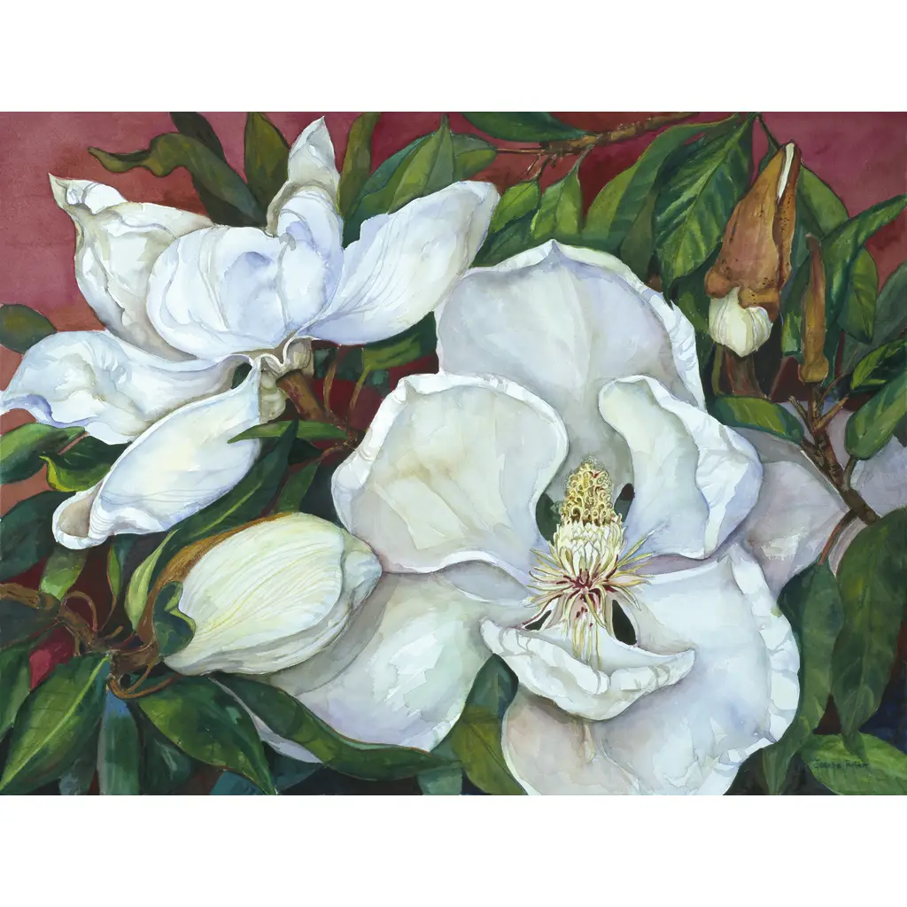 Flowers on tile-Magnolias-Tile Mural