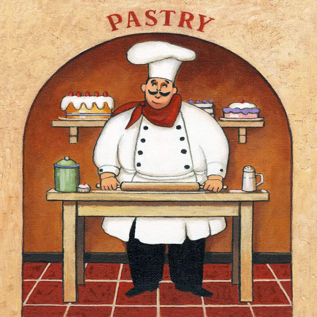 Decorative tiles with chefs-Pastry-Tile Mural